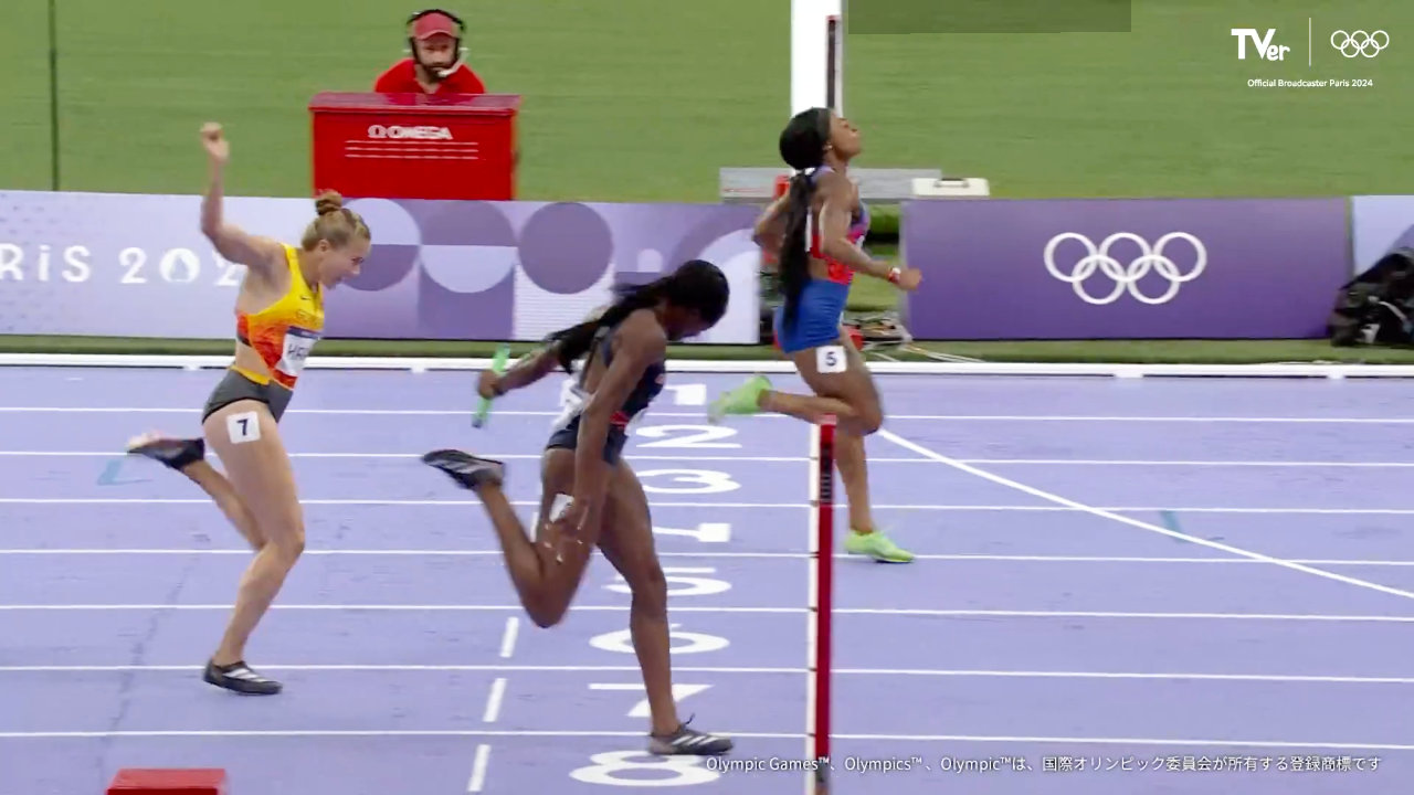 アメリカが金メダル イギリス銀 ドイツ銅 陸上女子400mリレー 決勝